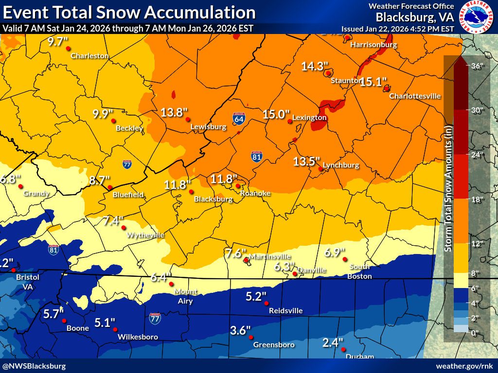 Virginia declares state of emergency for weekend winter storm ...